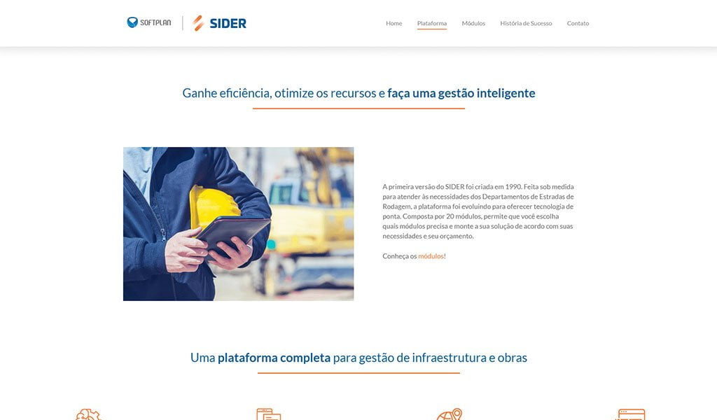 SIDER Softplan - programação site - Rafael Moura - Web Designer